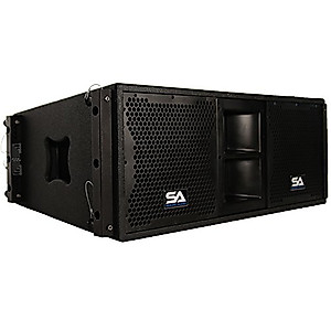 Seismic Audio - SALA-210-PKG1 - Four Passive 2x10 Line Array Speakers with Dual Compression Drivers - PA/DJ Band Live Sound