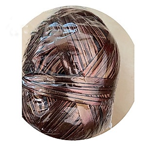 200g Metallic Yarn Crochet Knitting Needlework Weaving Fancy Thick Cloth Wool Shinny Gold Silver Purse Handbag DIY