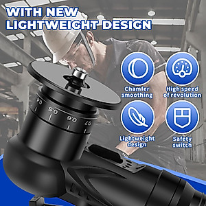 Mini Pneumatic Chamfering Machine, Pneumatic Chamfering Tool Handheld, 45 Degree Air Chamfer Deburring Tool, Air Chamfer Tool, Air Beveling Tool for Metal Trimming Arc Corner Deburring