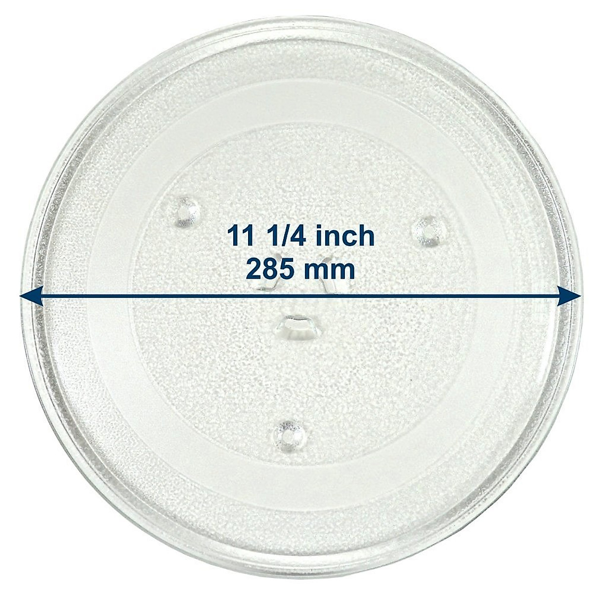 HQRP 11-1/4 inch Glass Turntable Tray Compatible with Magic Chef 203500 MCO160UW MCO165UB MCO165UW MCP13E1ST MCT9E1ST MCD990W MCD991ARB MCD991ARS MCO160S MCO160UB MCO160UQ Microwave Oven Plate