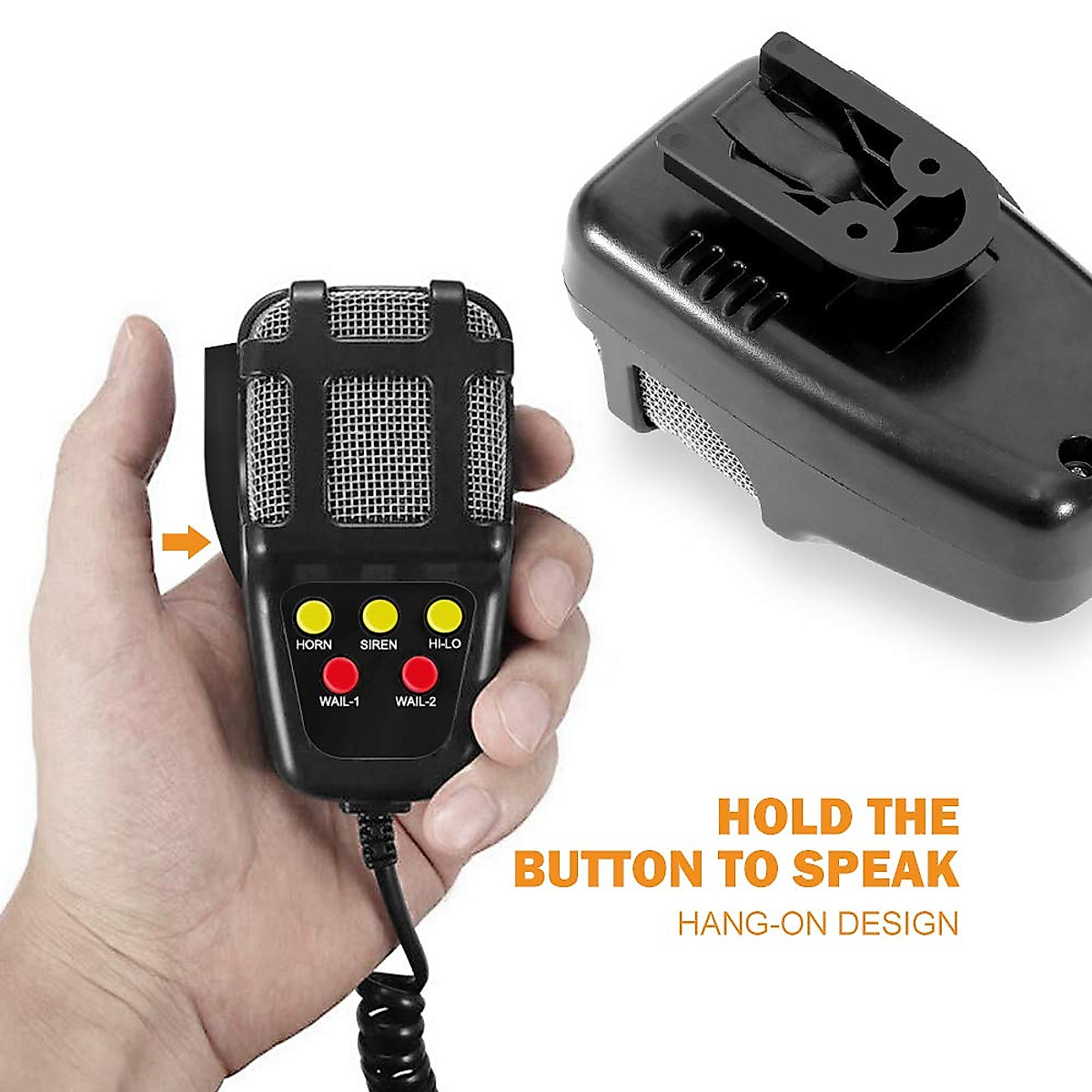 Car Siren Speaker 100W 12V 5 Tone Sound Mic PA System Emergency Sound Amplifier …