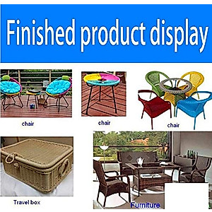 CoolsomeJies 230FT Wicker Repair Kit,Coffee Brown Gradient Wicker Chair Repair Kit Rattan Material for Chair Repair Table Knit, Storage Basket, Patio Conversation