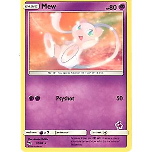 Pokemon - Mew 32/68 - Hidden Fates - Mewtwo Stamp Version - Battle Acadamy Exclusive