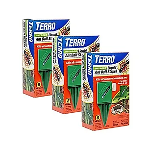 Terro T1812-2 Outdoor Liquid Ant Killer Bait Stakes (3 Pack)