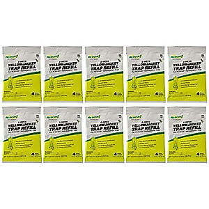 RESCUE! Yellowjacket Attractant – for RESCUE! Reusable Yellowjacket Traps – 4 Week Supply - 10 Pack