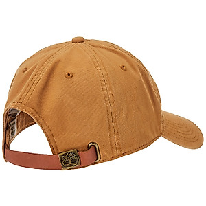 Timberland Men's Cotton Canvas Baseball Cap, Wheat/Flat Logo, One Size