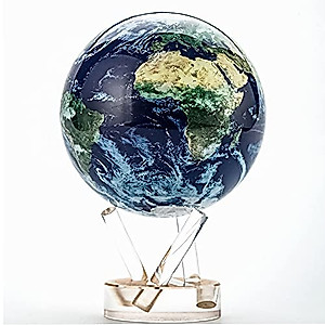 LUCBEI Globes of The World with Stand Light Energy Rotation Floating Globe Office Study Decoration Creative Birthday 4.5/6/8.5IN Globe for Kids Learning (Color : Satellite Cloud, Size : 8.5in)