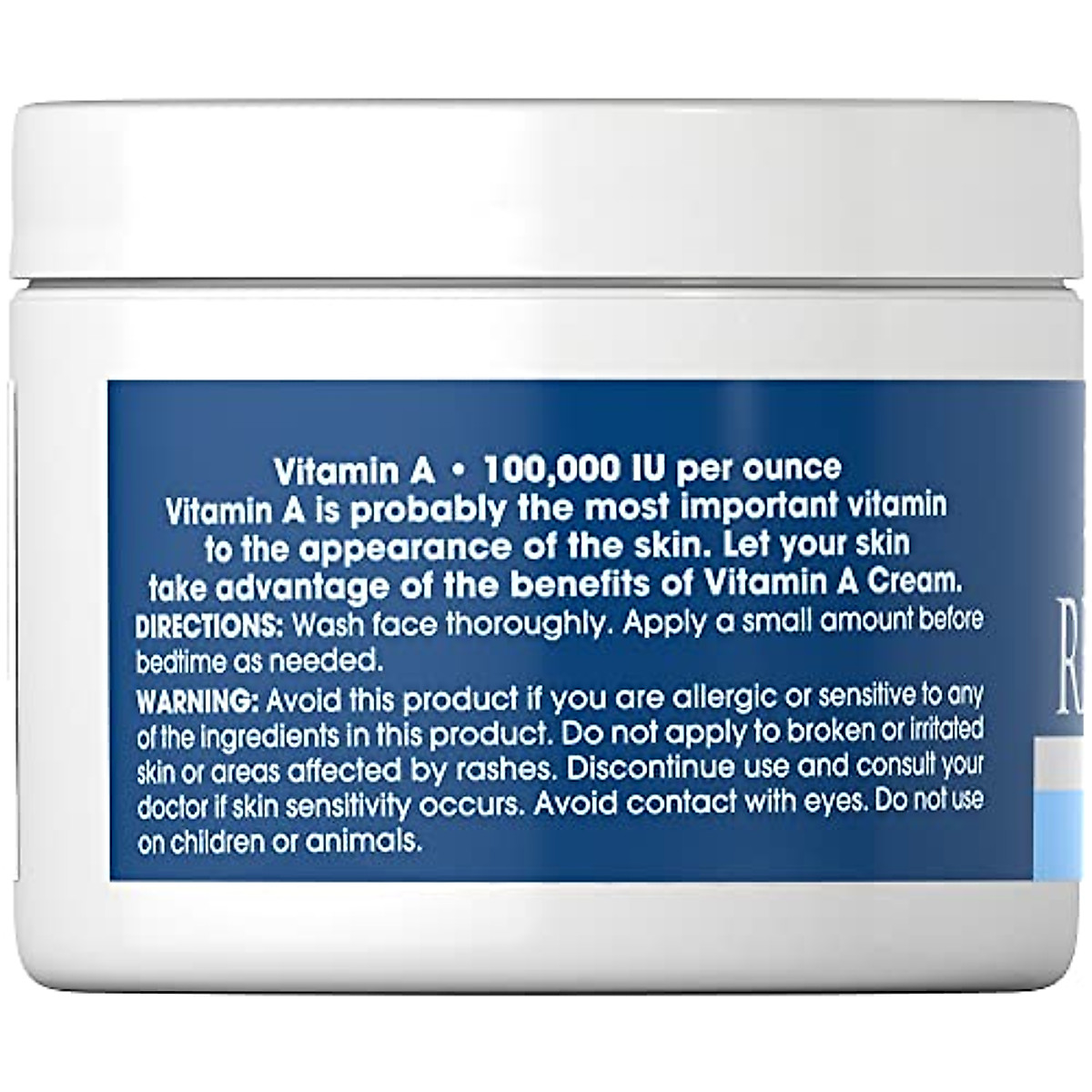 Puritans Pride Retinol Cream (Vitamin A 100,000 Iu Per Ounce), 8 Ounce