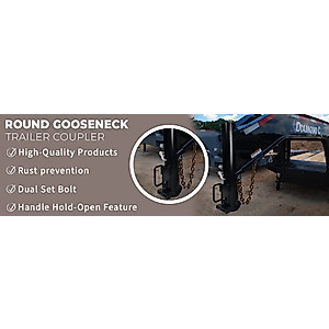 Replacement for Round RAM Gooseneck Trailer Coupler Adjustable Height 25,000 lbs 2-5/16" Ball Replaces 028700300 1289020300 fits All PRP Series Model
