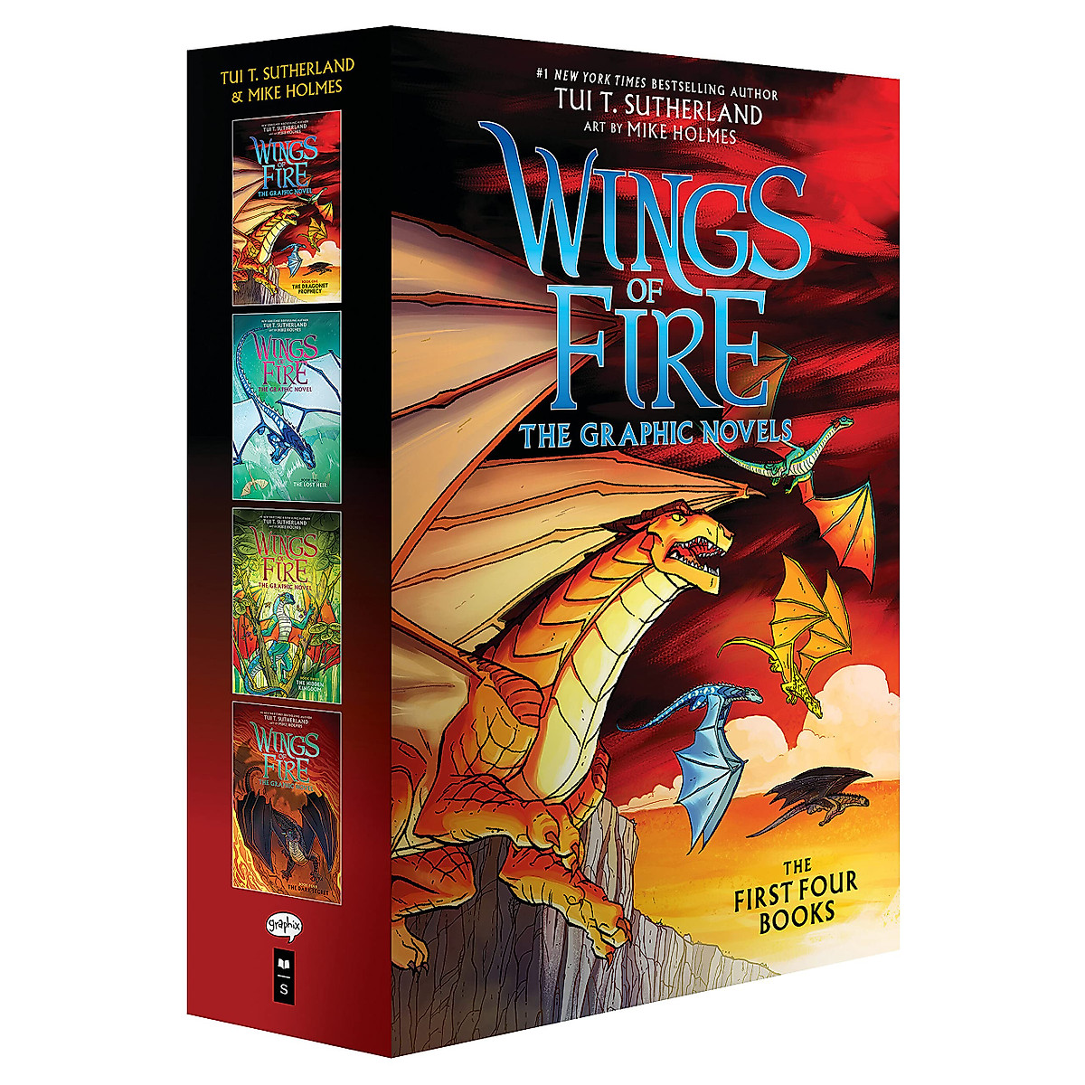 Wings of Fire #1-#4: A Graphic Novel Box Set (Wings of Fire Graphic Novels #1-#4) (Wings of Fire Graphix)