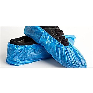 Disposable Shoe & Working Boot Covers Waterproof Durable Non-Slip Resistant Polypropylene for Offices Indoor Carpet Protection Universal Size by P&P Medical Surgical 100 (50 pairs)