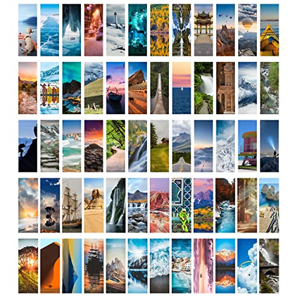 Livin Harmony Nature Themed Cool Bookmarks for Kids & Bookmarks for Book Lovers - Book Markers for Men & Adults - Bulk Bookmarks for Boys & Girls - Set of Unique Book Marks as Gifts for Students