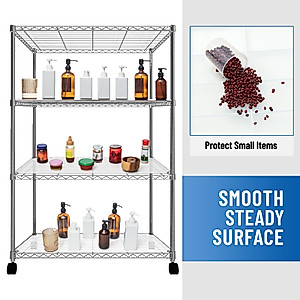 Frienda Set of 10 Wire Shelf Liner 18 x 48 Inch Heavy Duty Shelf Liners Packed Flat for Wire Shelving, Waterproof Non Adhesive Plastic Mat for Metal Rack Kitchen Shelves, Shoe Rack