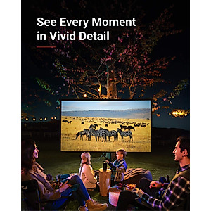 Anker Nebula Capsule, Smart Wi-Fi Mini Projector with Anker Nebula Projector Lightweight and Adjustable 3-ft Floor Stand