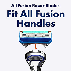 Gillette Fusion5 Mens Razor Blade Refills, 12 Count, Lubrastrip for a More Comfortable Shave