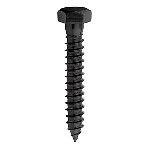 National Hardware N800-022 Lag Screw Made of Galvanized Steel Used to Install Outdoor Reinforcement Hardware Collection, Blacks on Pergolas Gazebos Arches and Raised Garden Beds, 1/2x 3, 8 Pack