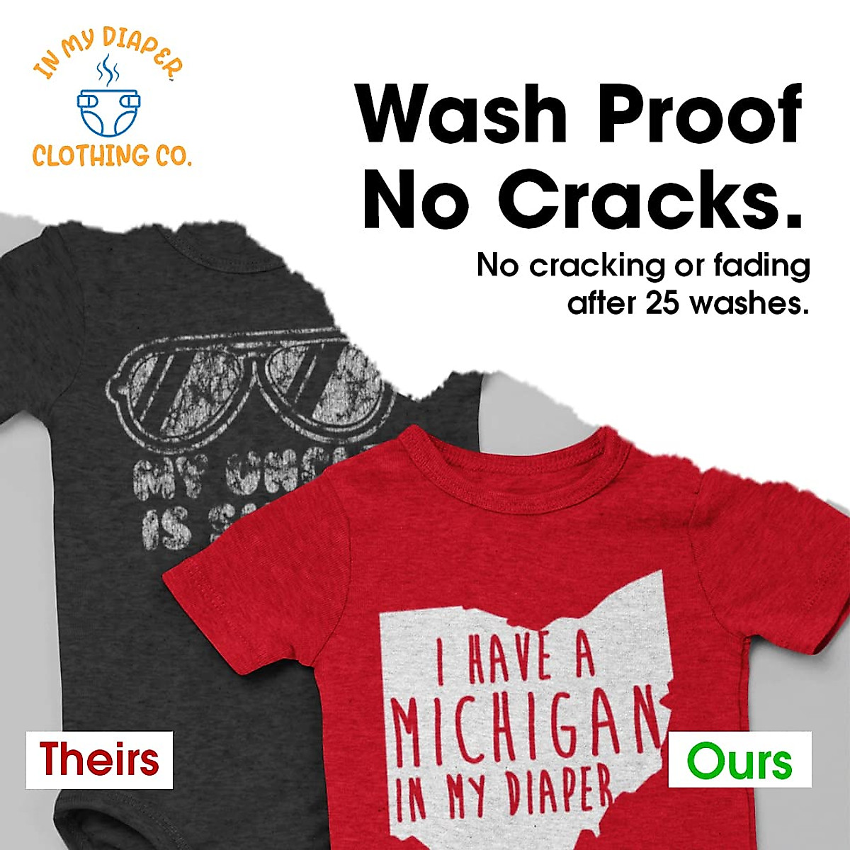 In My Diaper I Have A Texas OU Oklahoma Fans Baby One Piece 6 Months Maroon