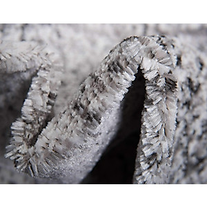 Unique Loom Sofia Collection Area Rug - Casino (6' 1" x 9' Rectangle, Gray/ Beige)