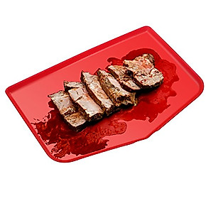 Chop Keeper Chopping Tray with Raised Sides and Easy-Guide Funnel, Red, Green and Yellow, 3-Pack - Argee RG909/3