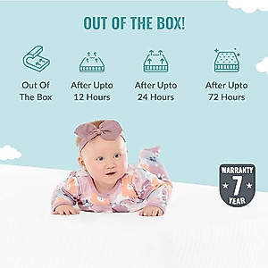 Dream On Me Baby Swan 5” Foam Crib & Toddler Bed Mattress in White I Mattress in Box I Greenguard Gold Certified I JPMA Certified