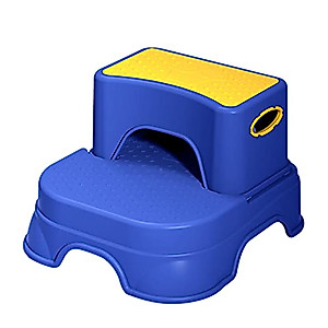 ' Step Stools Step Stool Potty Training Stool Foot Stool Bedside Step Stool Toilet Stool Stool for Kitchen Bathroom Bedroom Blue Yellow Step Stool