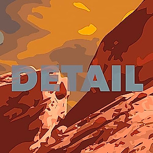 GO SEE DESIGN Valley of Fire State Park Vintage-Style Travel Poster - 8x10-12x18-18x24-24x36 / 4x6 Postcard WPA Style Art Print New Mexico USA (4x6 Inch Postcard)