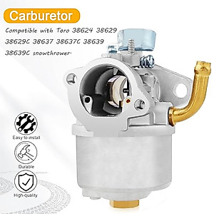 QAZAKY Carburetor Compatible with Toro 38624 38629 38629C 38637 38637C 38639 38639C Snowthrower Snow Thrower