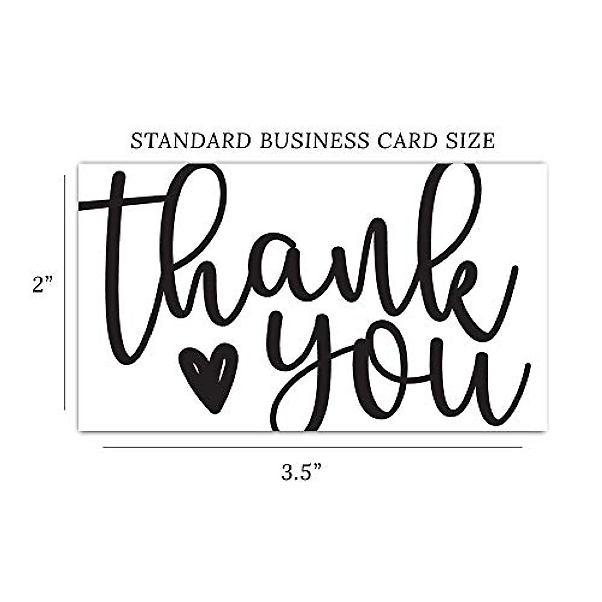 50 Fun Script Customer Thank You for Order Cards (3.5" x 2") Thank You for Supporting My Small Business - Small Online Business Package Insert - Business Card Size