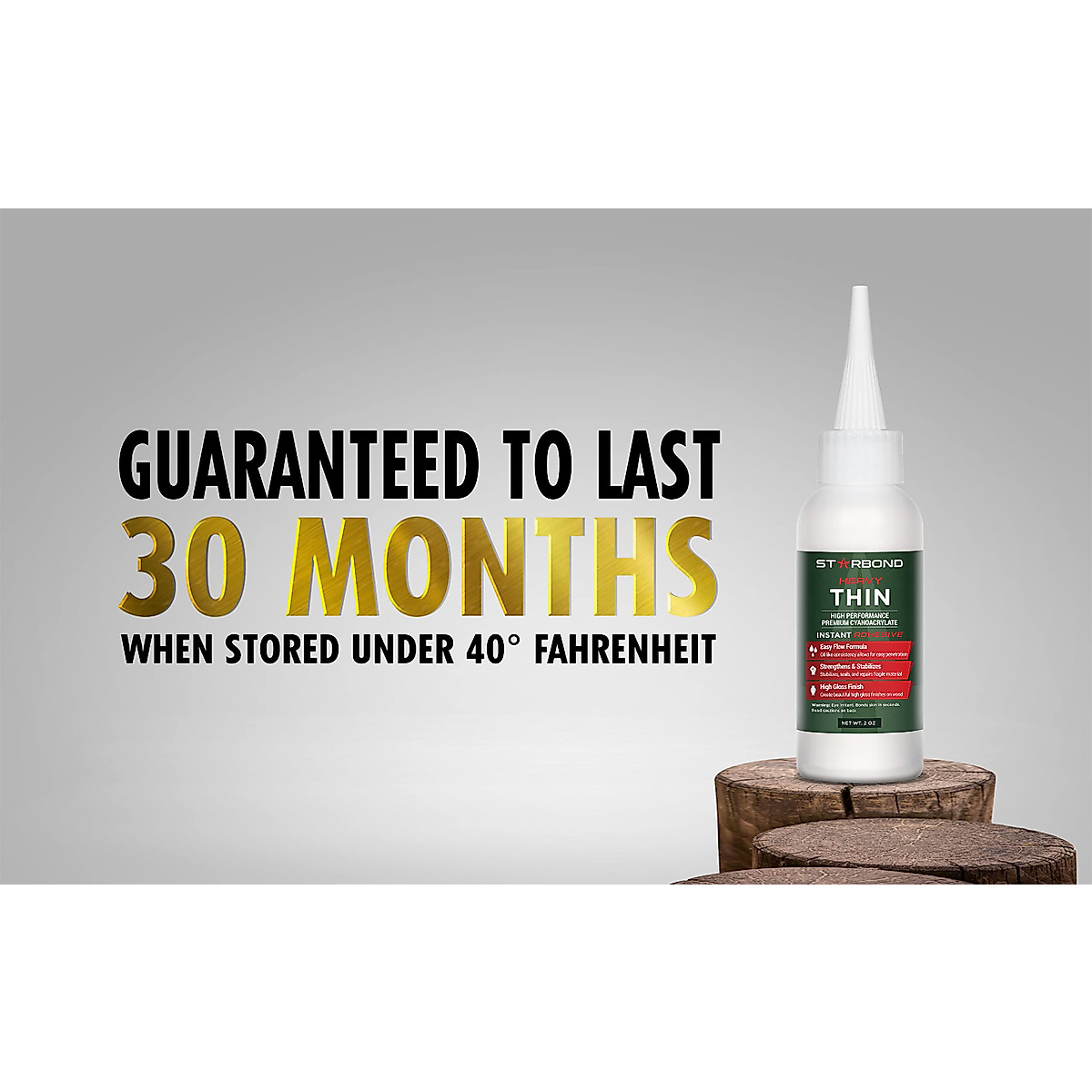 Premium Grade Cyanoacrylate (CA) Super Glue by STARBOND - 2 OZ "PRO Pack" (56-gram) - "CA Finish" Heavy Thin 40 CPS Viscosity Adhesive for Woodturning, CA Finish, Woodworking, Hobby Models, Inlay