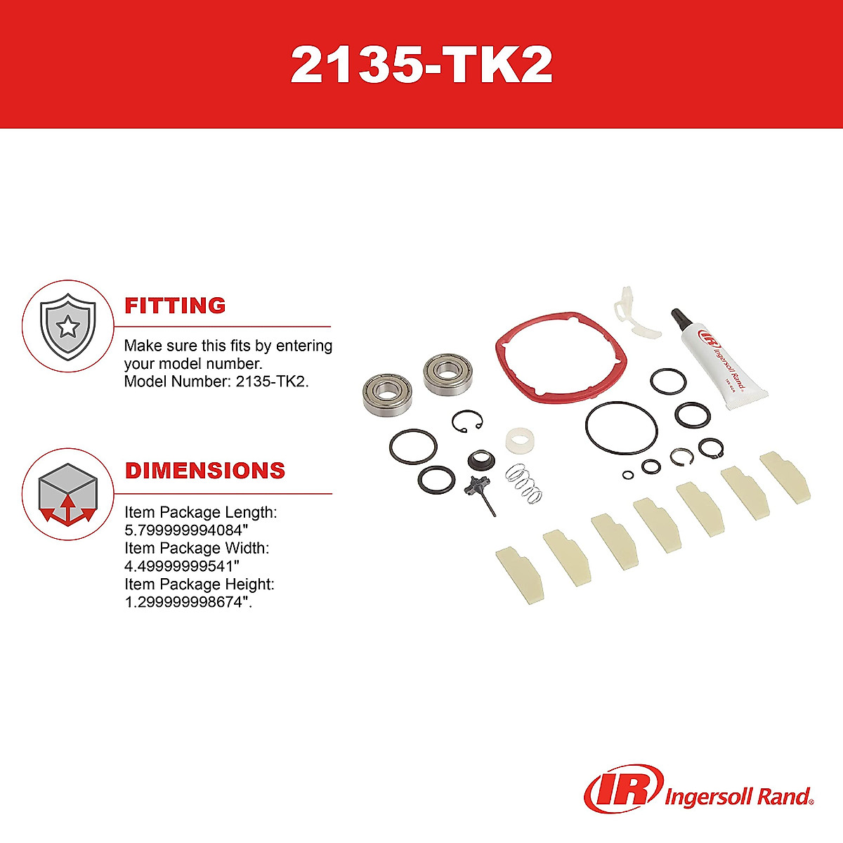 Ingersoll Rand Ingersoll-Rand 2135-TK2 Tune-Up Kit for 2135 Series 1/2-Inch Impact Wrenches,One Size