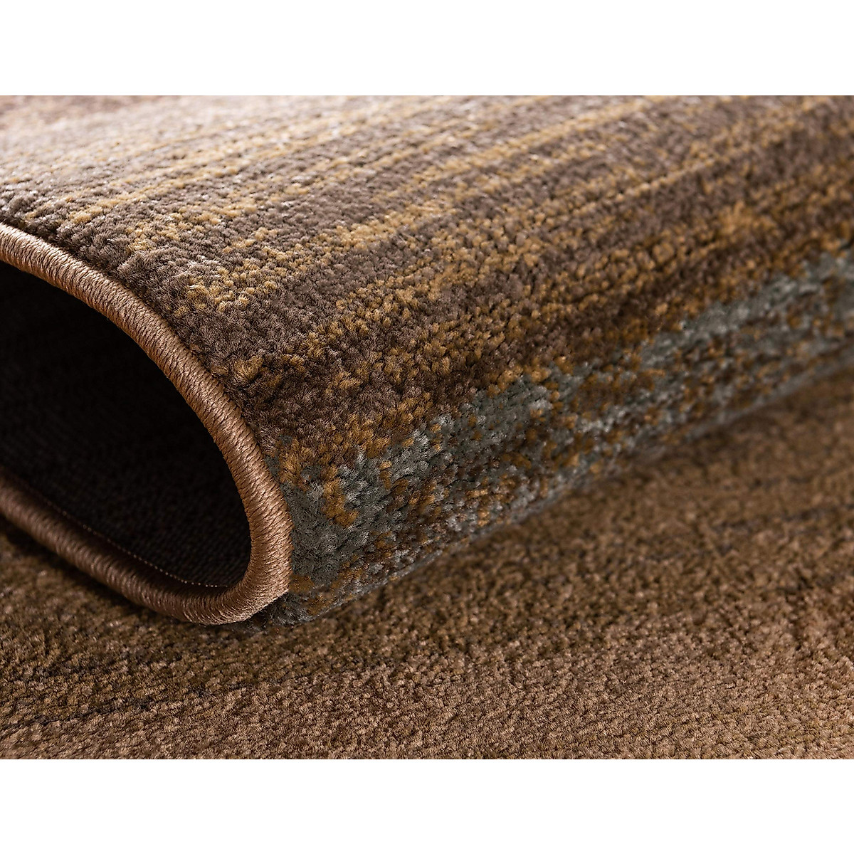 Unique Loom Fars Collection Area Rug - Manila (6' 1" x 9' Rectangle, Multi/ Light Brown)