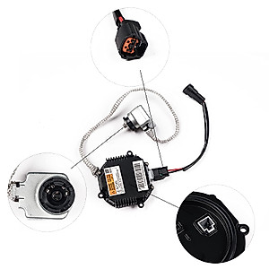28474-89904 Xenon HID Headlight Ballast Control Unit W/D2S Bulb & Igniter Module Compatible with Infiniti EX35 FX35 G35 JX35 M35 Nissan 350Z Altima Murano Rogue, Replaces 2847489907 28474-8991A