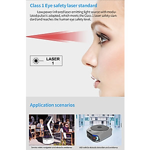 Slamtec RPLIDAR S2E Lidar Sensor 2D 360 Degree 30 Meters Scanning Radius LIDAR Scanner with Ethernet UDP Interface for ROS/ROS2 Obstacle Avoidance and Navigation of Robots