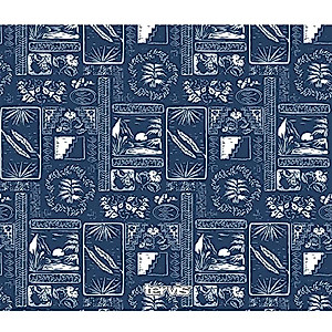 Tervis Blue Hawaiian Pattern Water, 24oz Wide Mouth Bottle, Stainless Steel