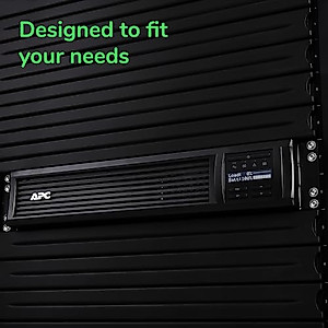 APC 1500VA Smart UPS with SmartConnect, SMT1500RM2UC Rack Mount UPS Battery Backup, Sinewave, AVR, 120V, Line Interactive Uninterruptible Power Supply