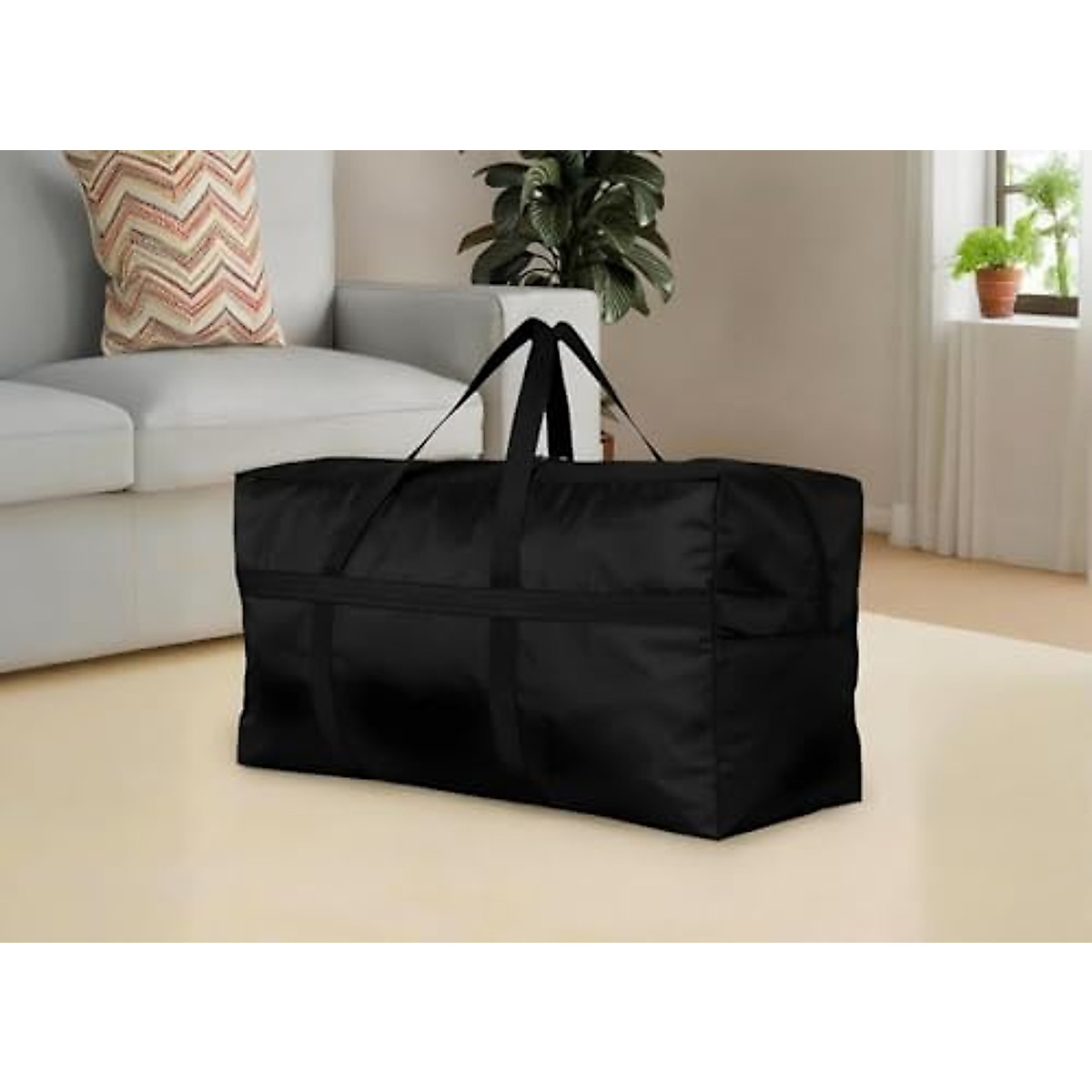 DoYiKe Extra Large Storage Duffle Bag with Zippers and Handles, Heavy Duty Big Foldable Duffle Bag for Travel-42x23x13.5Inch
