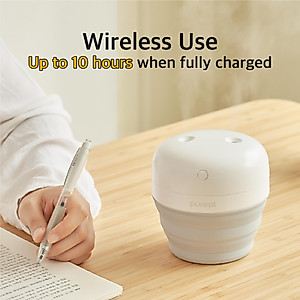 Pureal Foldable Mini Humidifier, 500ML Portable Small Cool Mist for up to 10 Hrs, for Baby Bedroom Travel Office Home, Auto Shut-Off, 3 Mist Modes, Super Quiet