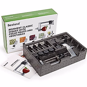 Bestand Spiralizer Attachment Compatible with KitchenAid Stand Mixer, Comes with Peel, Core and Slice, Vegetable Slicer(Not KitchAid Brand Spiralizer)