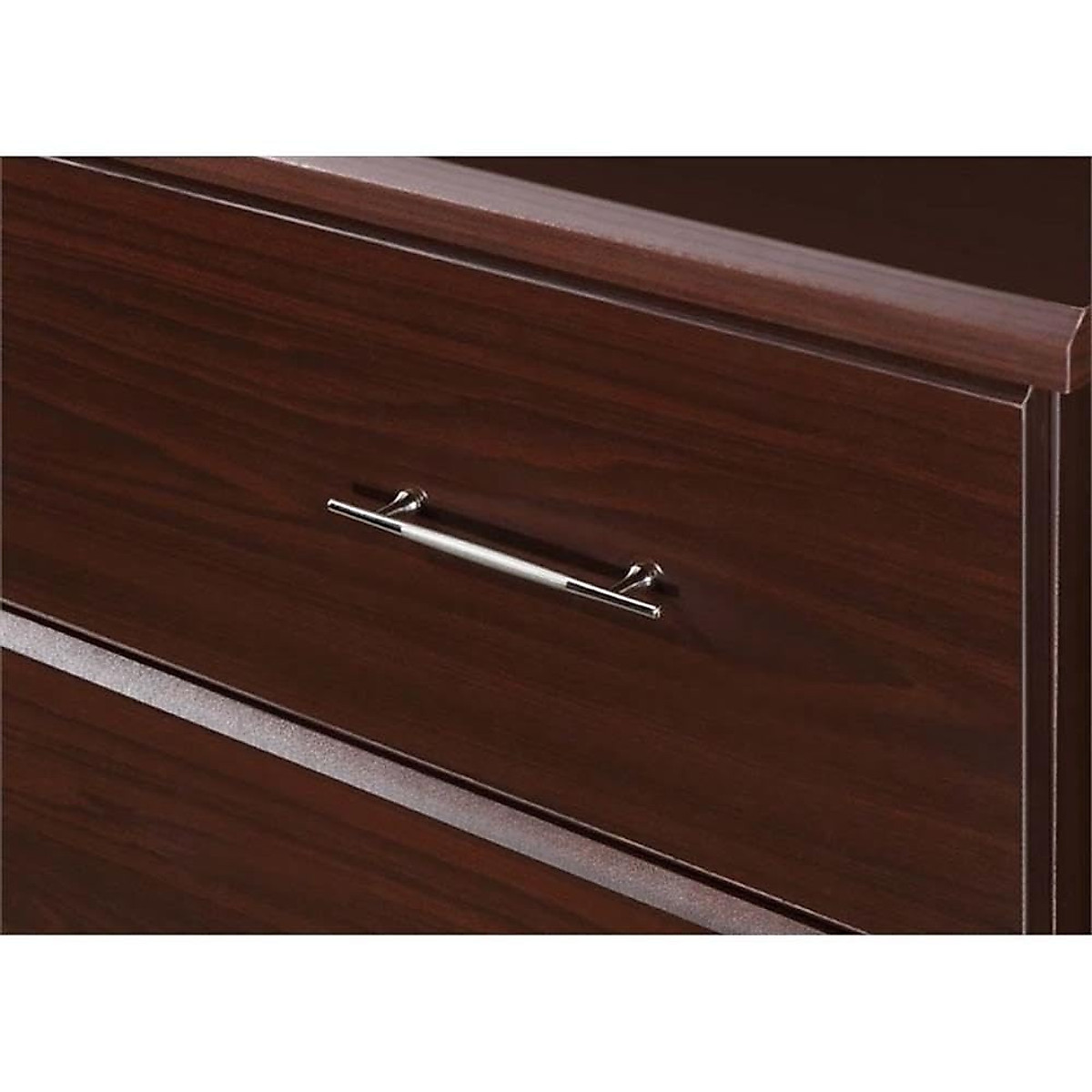 Home Square 2-Piece Set with Convertible Crib & 6 Drawer Dresser in Espresso