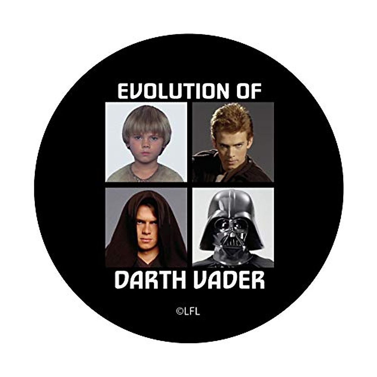 Star Wars Evolution of Darth Vader PopSockets PopGrip: Swappable Grip for Phones & Tablets
