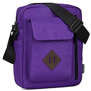 VASCHY Small Messenger Bag, Lightweight Casual Crossbody Sling Shoulder Side Bag for Women for Work/Travel/Daily Purple