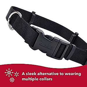 Coastal - Secureaway Flea Collar Protectors, Black, 1" x 18"-26"