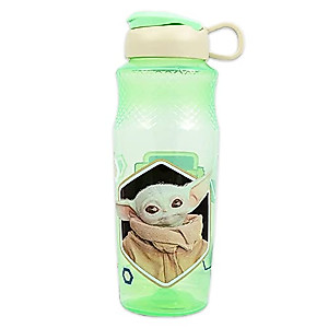 Baby Yoda Lunch Box Set for Kids ~ Bundle with Insulated Baby Yoda Lunch Bag, Water Bottle, Stickers, More (Star Wars Mandalorian School Supplies)