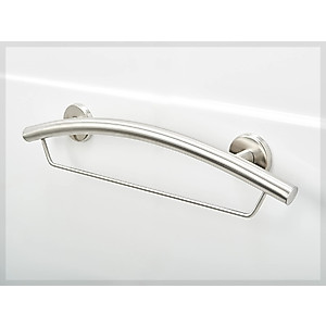 Curved Grab Bar and Towel Rack for Bathroom Shower Kitchen/304 Stainless Steel/Brush Finish/ 24"x 5"