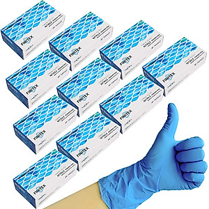 FINITEX Nitrile Disposable Medical Exam Gloves 1000 PCS 4 mil Powder-free Latex-Free Examination Home Cleaning Food Gloves (Small)