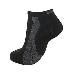 PUMA Men's 6-Pack Low Cut Socks, Charcoal/Black, 10-13 US