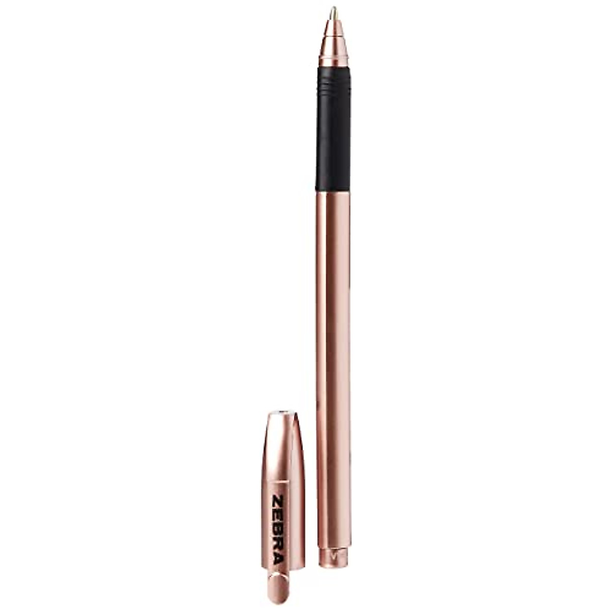Zebra Classic Rose Gold Ballpoint Pens, Black Ink, 3 count (Pack of 1)