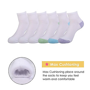 JOYNÉE Ankle Socks Women Low Cut Athletic Running with Cushion for Sports and Casual Use 6-Pairs Pack