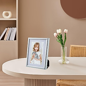2 Pack 5x7 Silver Metal Picture Frame, Aluminum Photo Frames for Wall or Tabletop Display and Wall Mounting, Pictures Photo Frame Great for Weddings, Graduations, Events, Home Decoration, Office