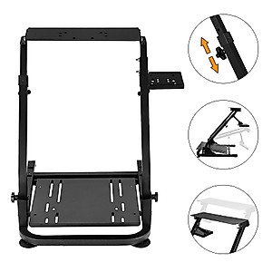 Slendor Racing Steering Wheel Stand for Logitech G920, G25, G27, G29 Wheel, Gaming Wheel Stand Driving Simulator Cockpit Pedal and Shifters Not Included.